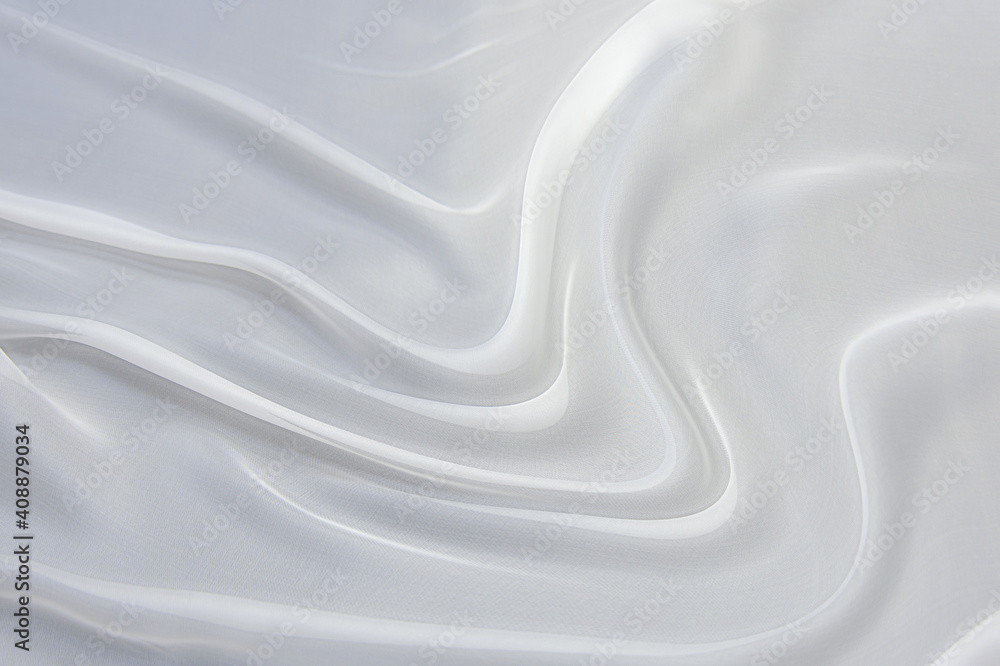 Abstract soft chiffon fabric texture background. Soft white chiffon ...