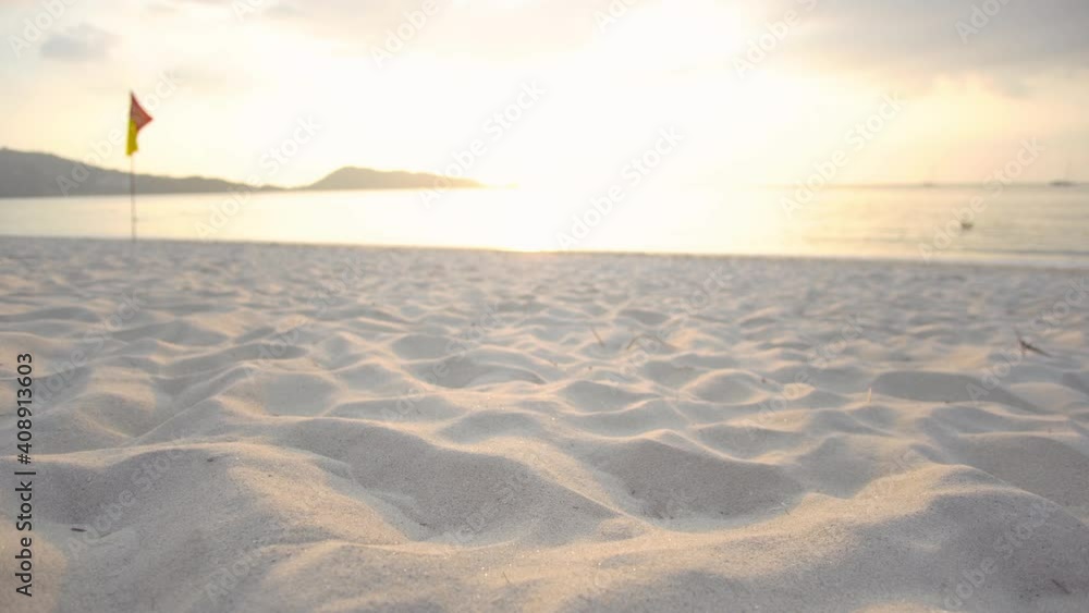 Beach Sand Texture. Scene of Beautiful beach sand texture in summer sun ...