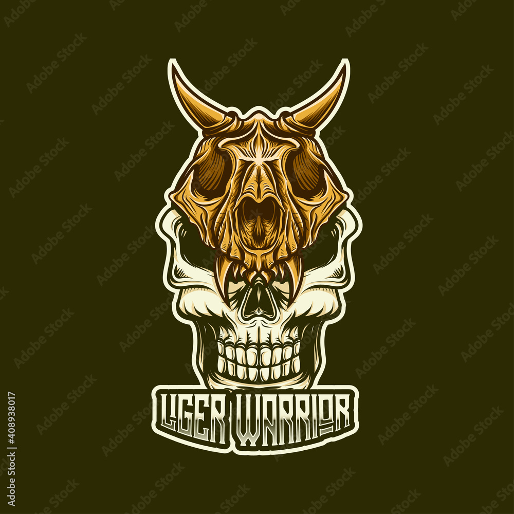 esport logo liger warrior Stock Vector | Adobe Stock
