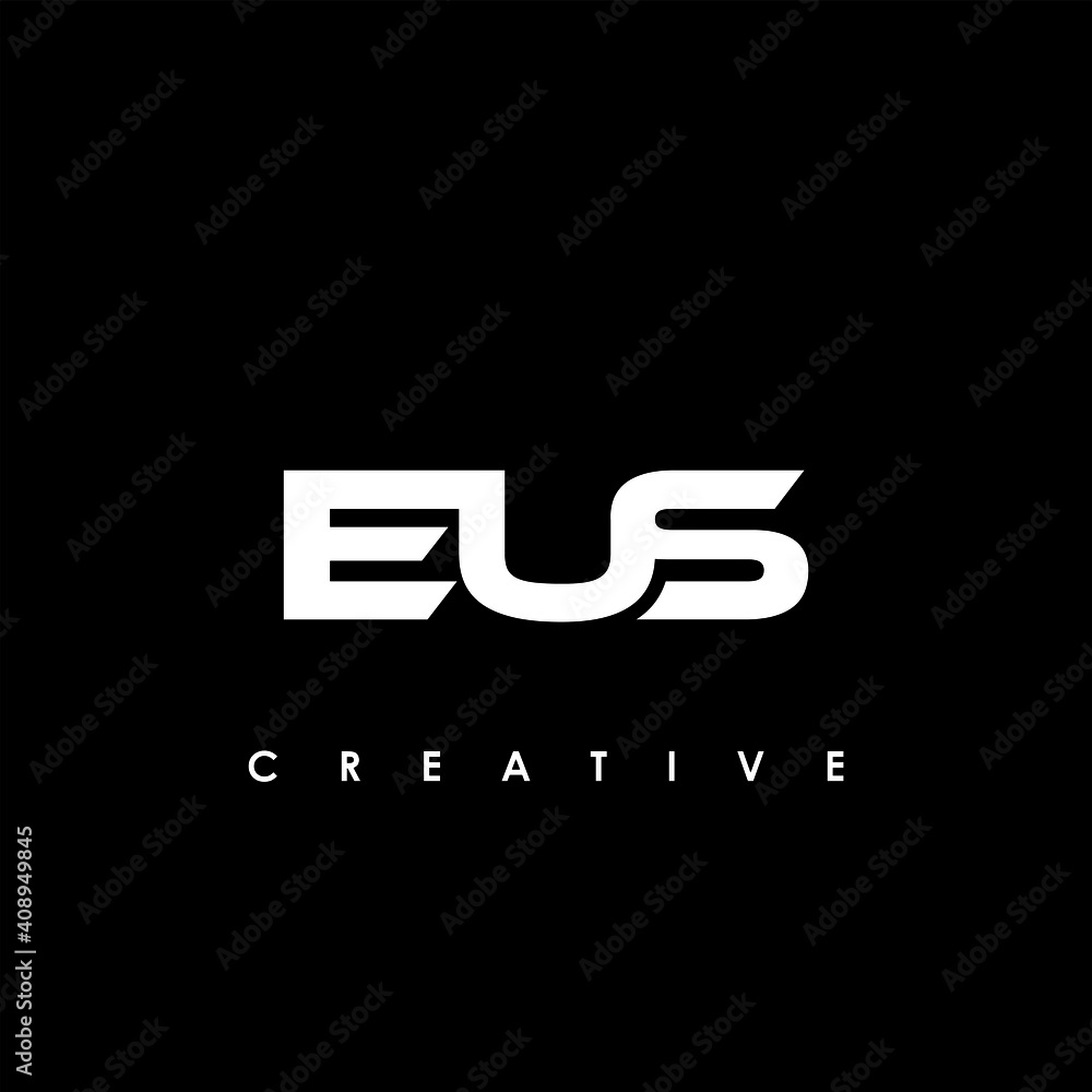 EUS Letter Initial Logo Design Template Vector Illustration Stock ...
