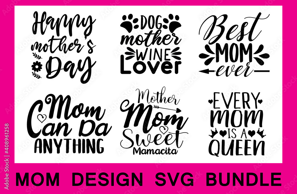 mom SVG, mom cut file Bundle, mom cut file quotes, mom design SVG ...