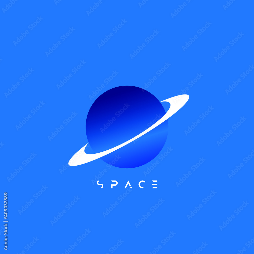 Space logo design elements, planet icons, astronomy symbols Stock ...
