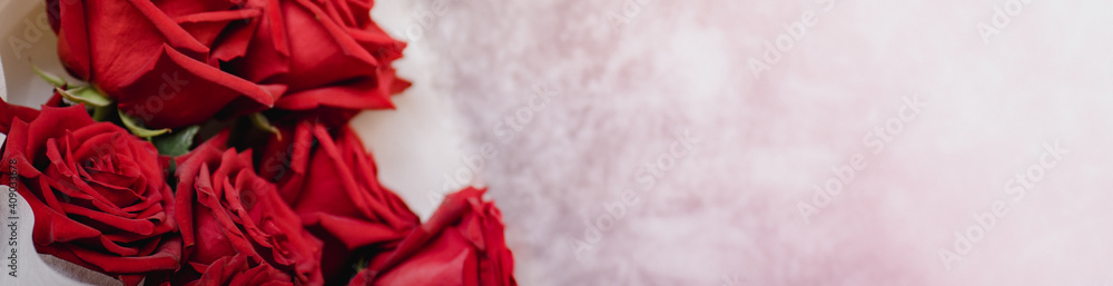 Nature of red rose flower using as background natural flora valentine's ...