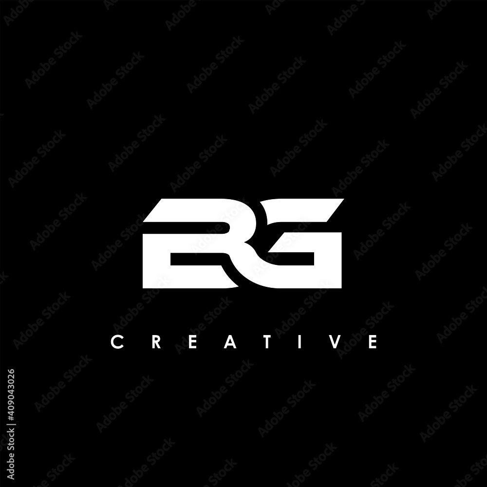 BG Letter Initial Logo Design Template Vector Illustration Stock Vector ...
