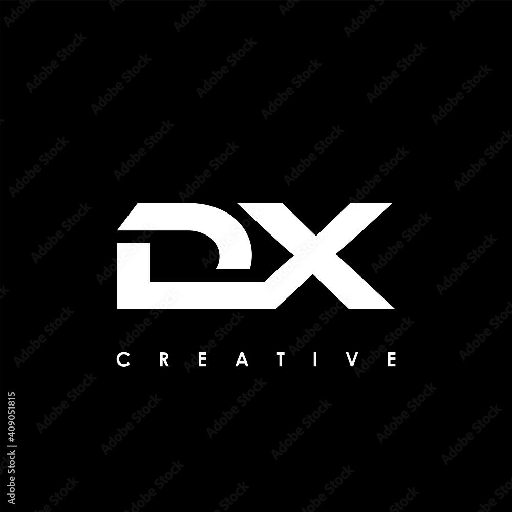 DX Letter Initial Logo Design Template Vector Illustration Stock Vector ...