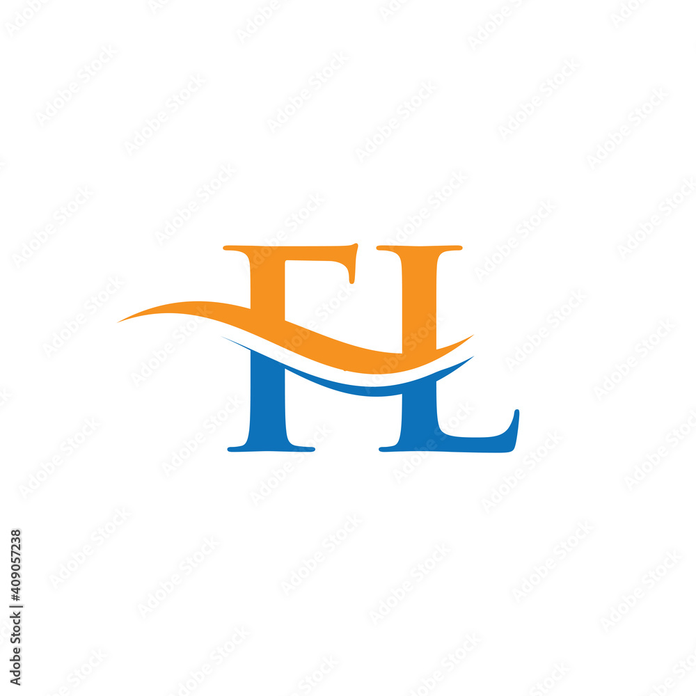 Initial monogram letter FL logo design Vector. FL letter logo design ...