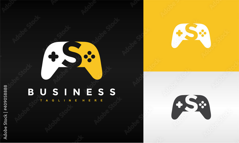 stick game letter S logo Stock Vector | Adobe Stock