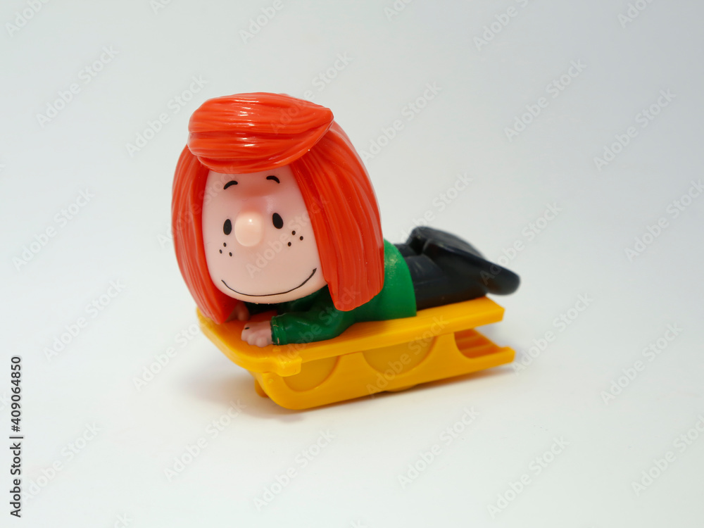 Peppermint Patty friend of Charlie Brown and Snoopy. Comic Peanuts ...