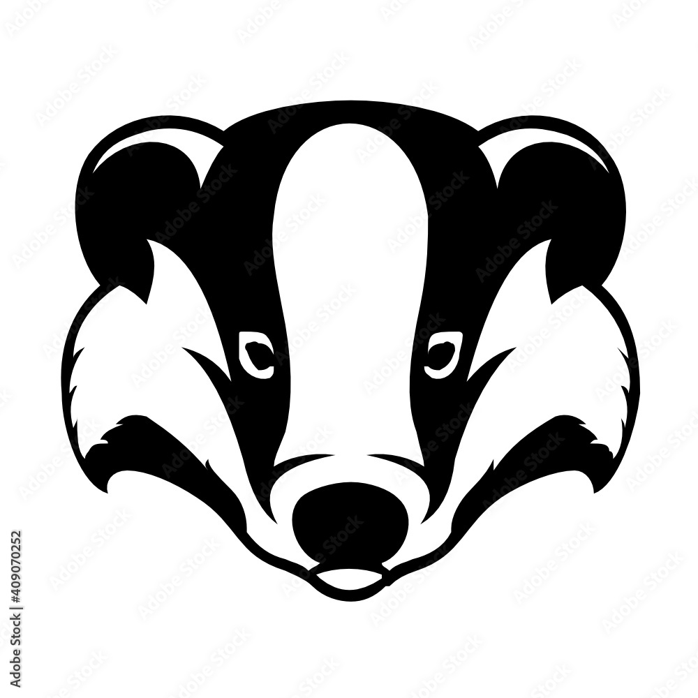 badger logo design template inspiration, vector illustration Stock ...