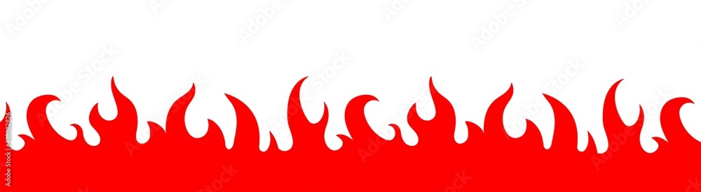 Set Of Cartoon Fire Flame Frame Vector Illustration Of, 42% OFF