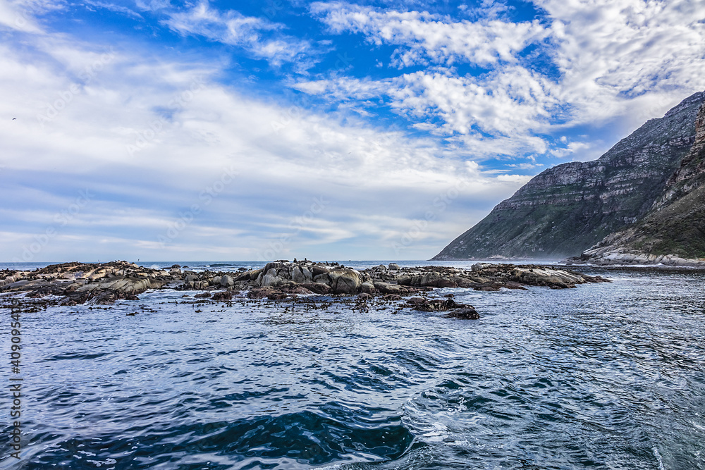 View of Duiker Island or Duikereiland (Afrikaans), also known as Seal ...