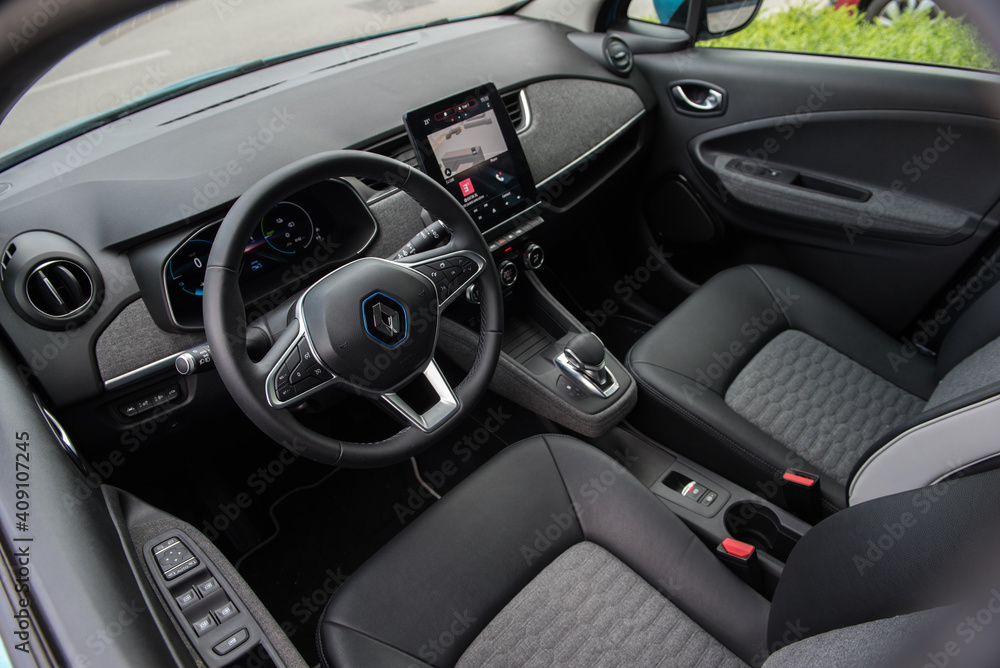 New Renault Zoe Electrical Car Interior Design Of An Electric Vehicle New Renault Zoe Electrical Car Interior Design Of An Electric Vehicle