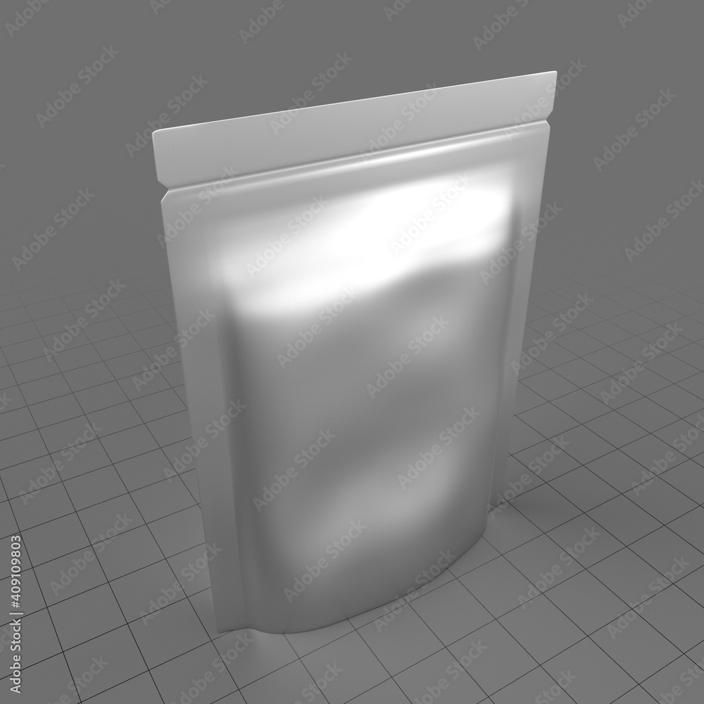 Sachet packaging Stock 3D asset | Adobe Stock