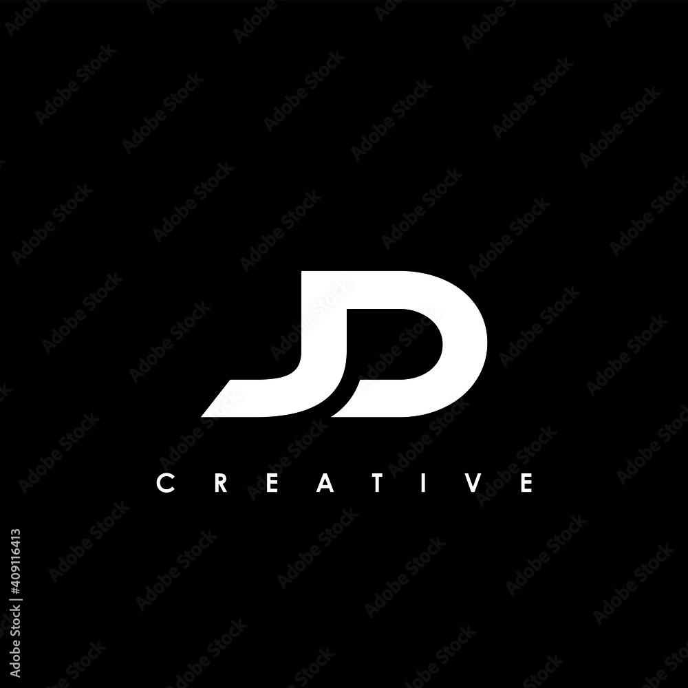 JD Letter Initial Logo Design Template Vector Illustration Stock Vector ...