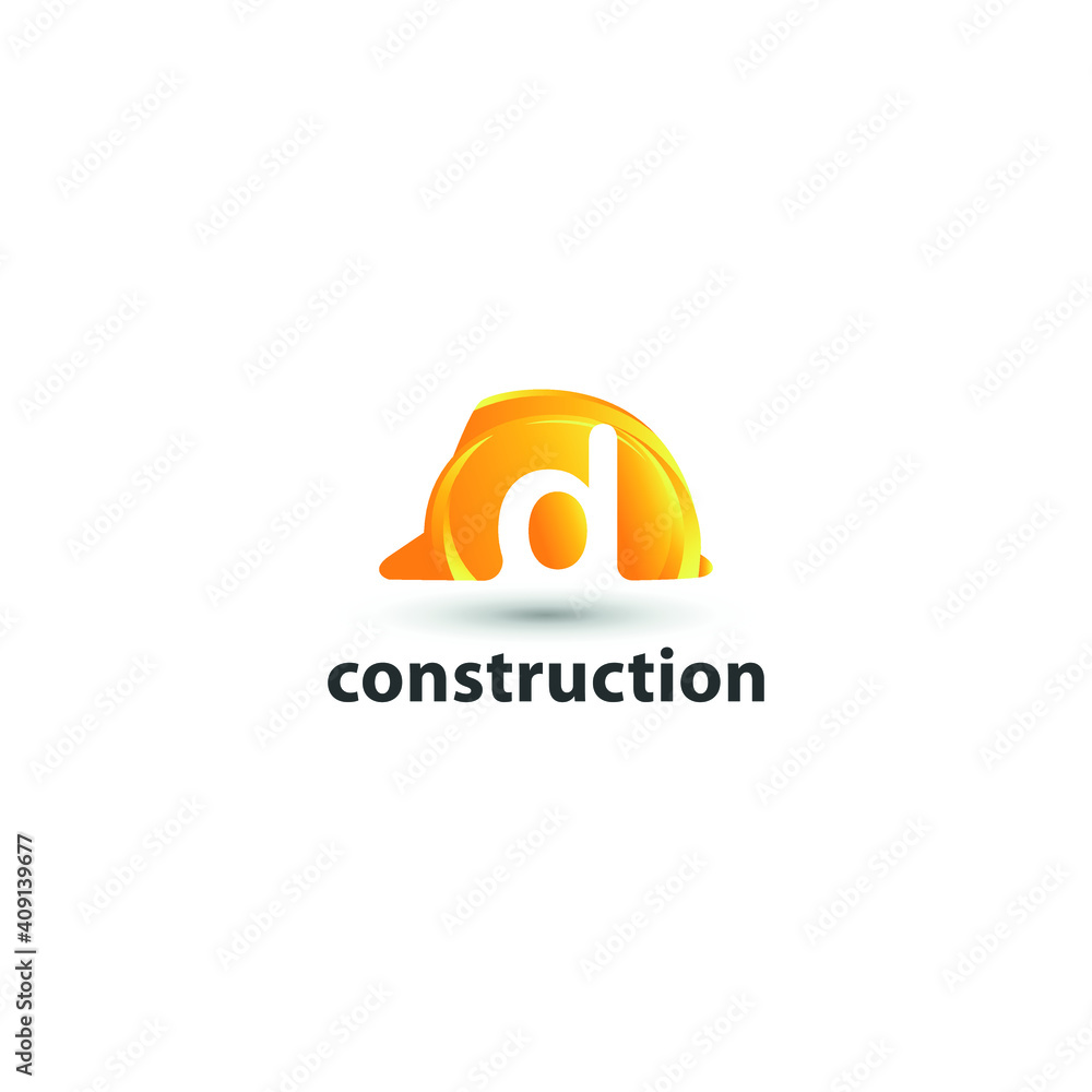 construction and consultant engineering logo concept with initial ...
