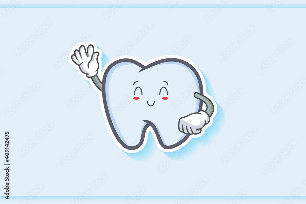 SMILING, HAPPY, RELIEVED, SMILE Face Emotion. Waving Hand Gesture ...