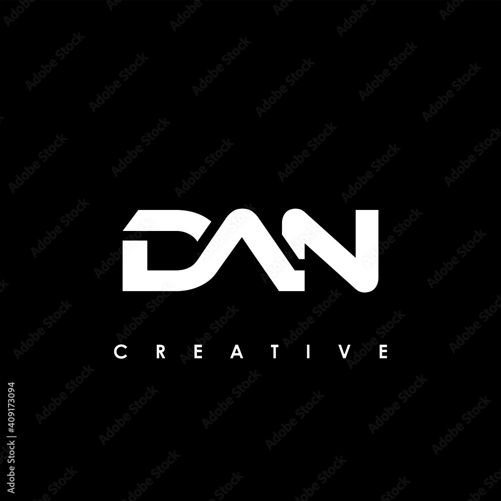 DAN Letter Initial Logo Design Template Vector Illustration Stock ...