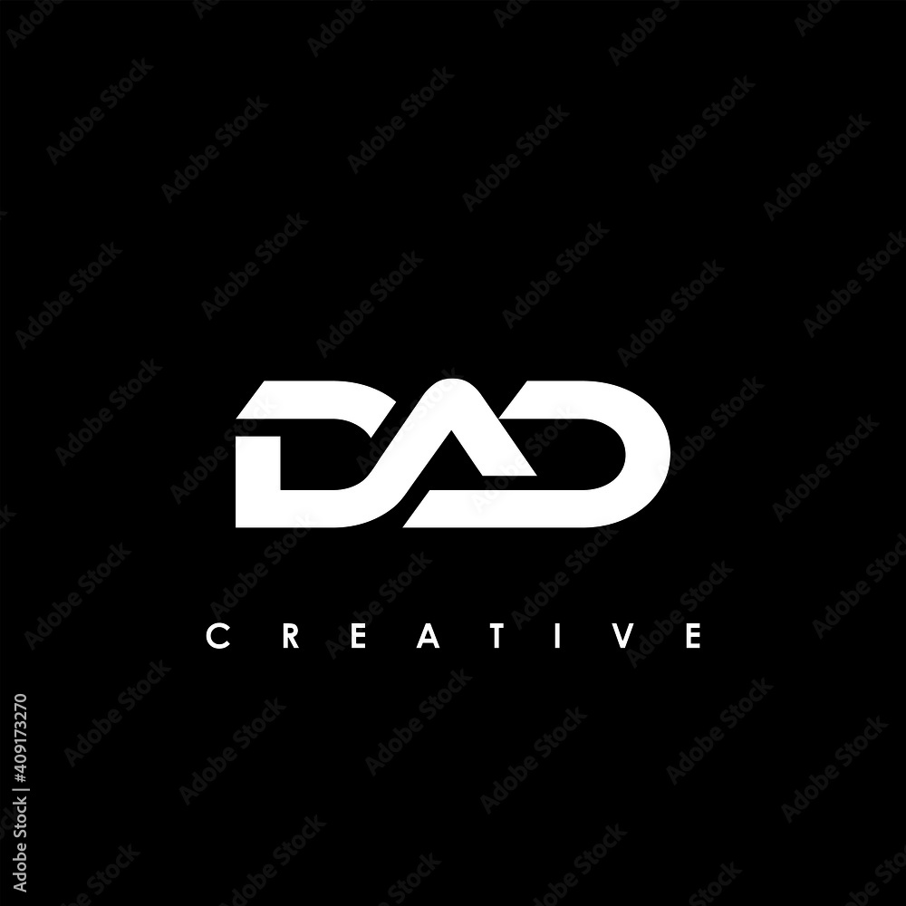 DAD Letter Initial Logo Design Template Vector Illustration Stock ...