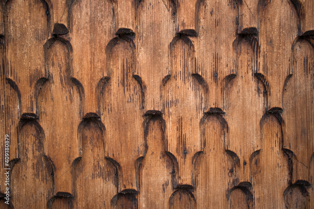 Old rustic wood background traditional Transylvania house siding ...