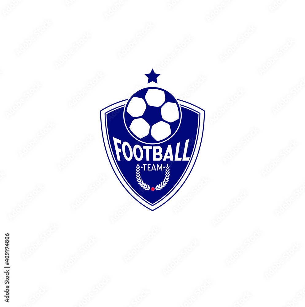 Soccer logo or football club sign Badges. Football logo with shield ...