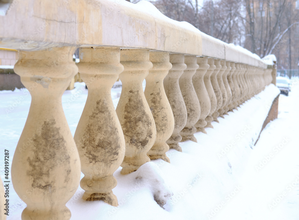 Line of columns in Moscow Stock Photo | Adobe Stock