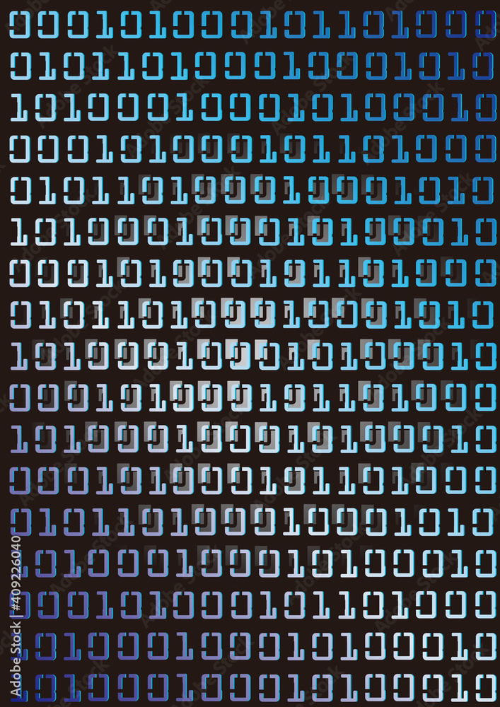 Binary code, digital numbers,background, black background. Expressive backdrop for informatics ...