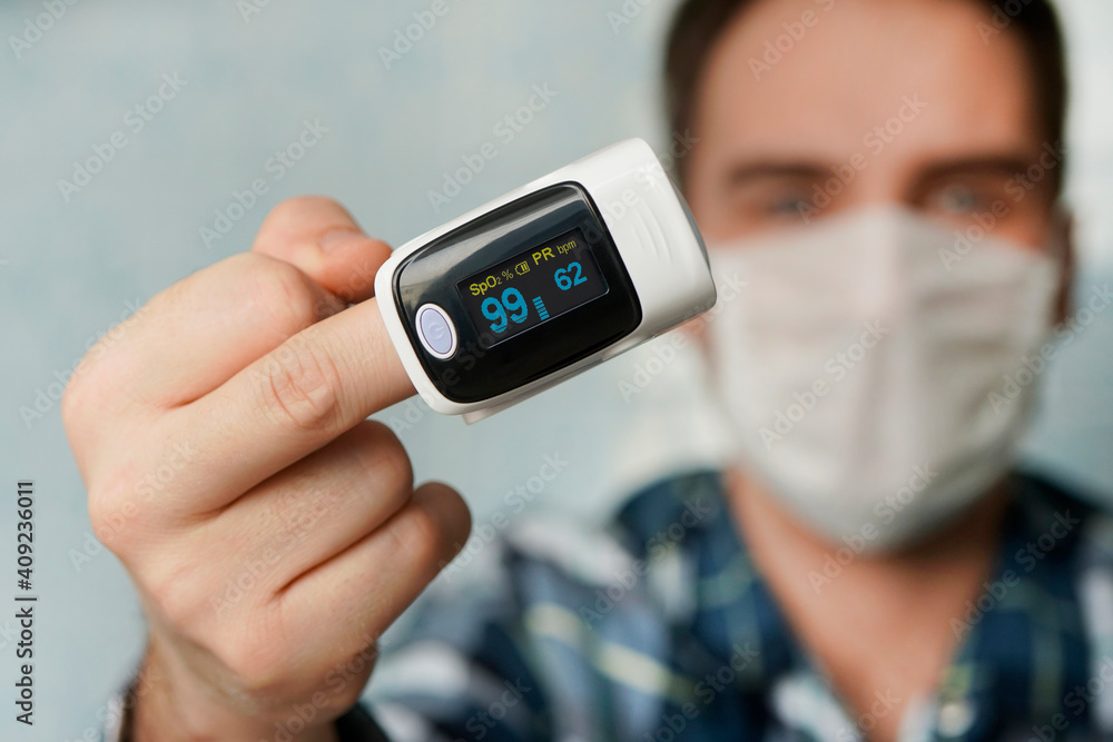 Pulse Oximeter Finger Digital Device To Measure Oxygen Saturation In