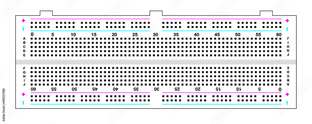 Breadboard vector de Stock | Adobe Stock