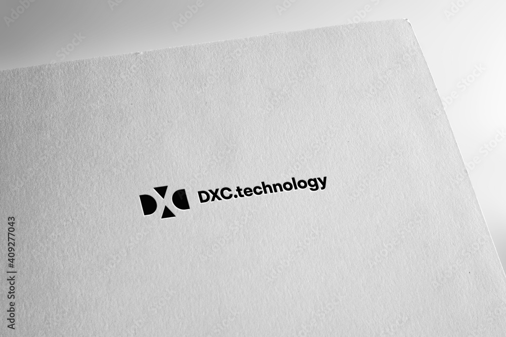 DXC technology logo editorial illustrative, on screen Stock Photo ...
