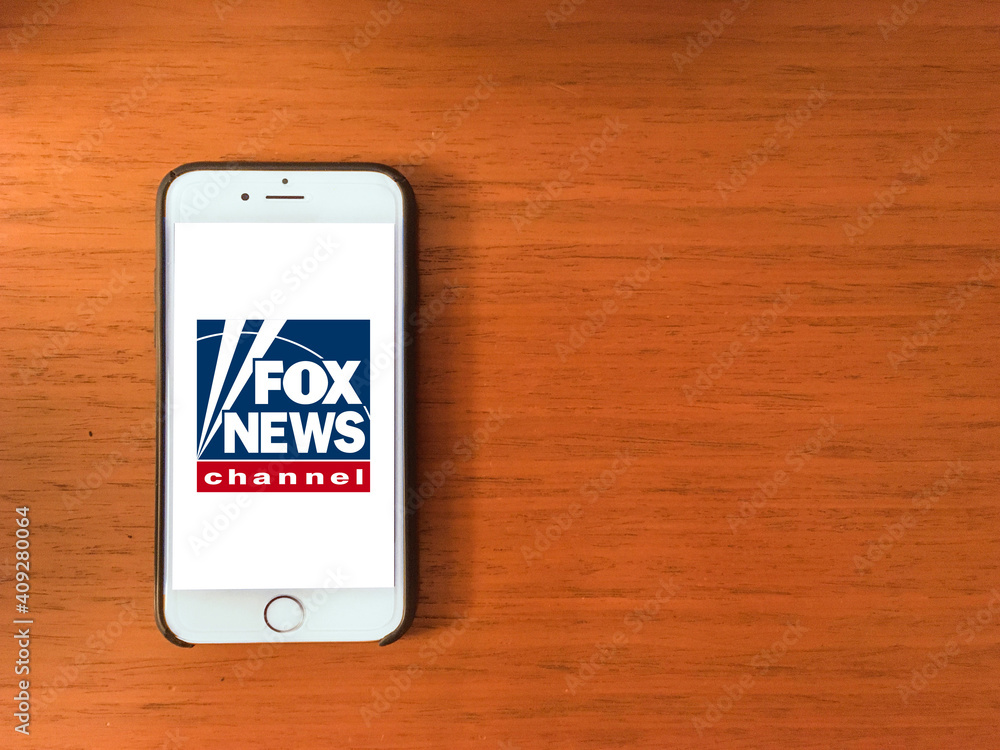 Foto de FOX news logo editorial illustrative, on screen do Stock ...