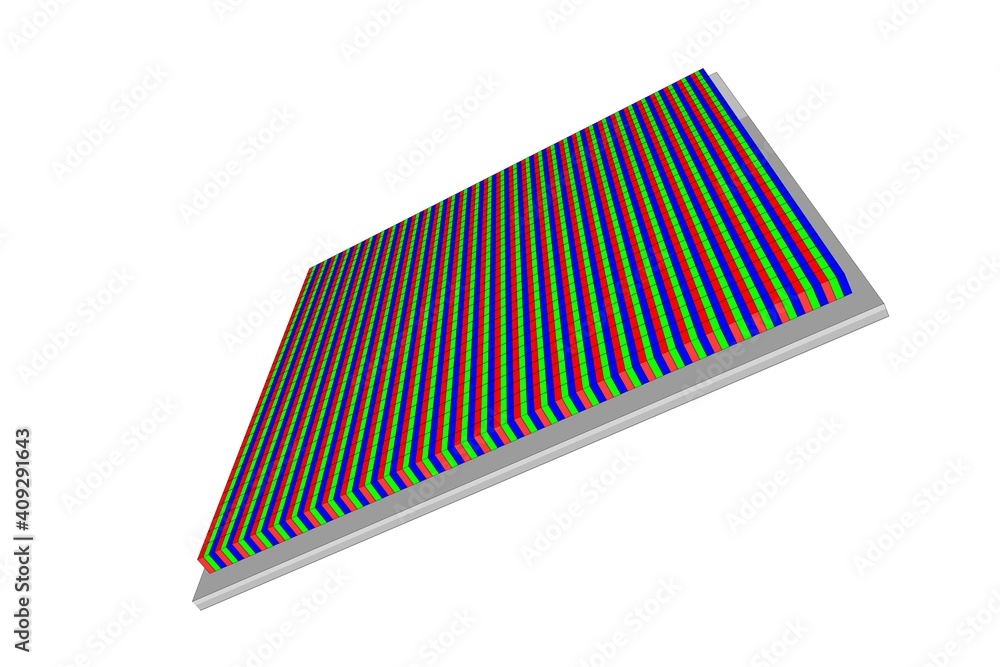 Schematic representation of the manufacturing process of the RGB-matrix ...
