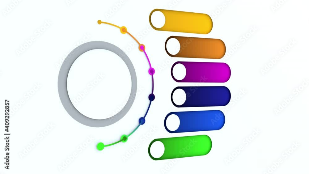 animated infographics 3d visualization of graphs Stock Video | Adobe Stock