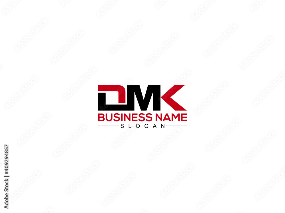 DMK Logo And Illustrations Design For Business Stock Vector | Adobe Stock