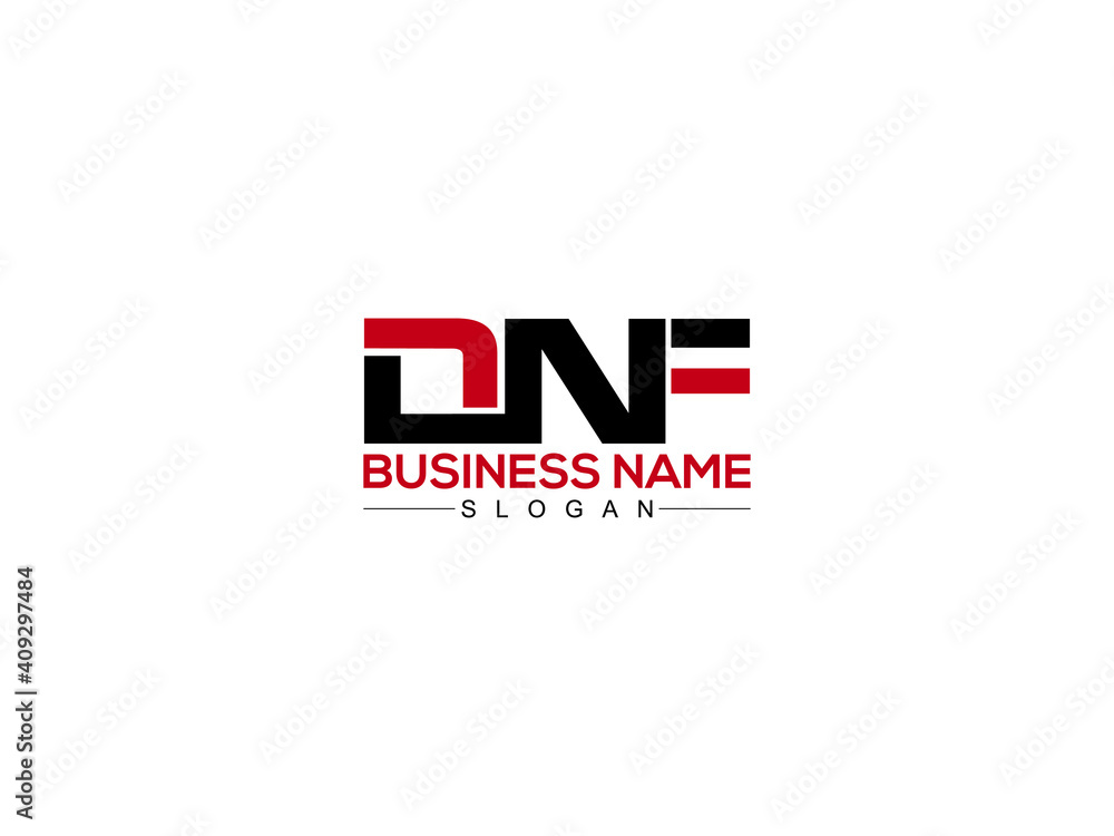 DNF Logo And Illustrations Design For Business Stock Vector | Adobe Stock