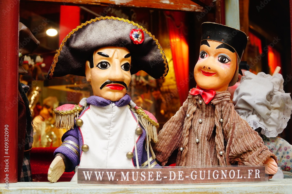 Les célèbres Guignols lyonnais Stock Photo | Adobe Stock