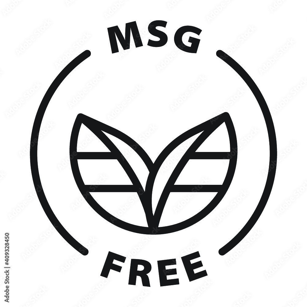 msg free black and white outline badge icon Stock Vector | Adobe Stock