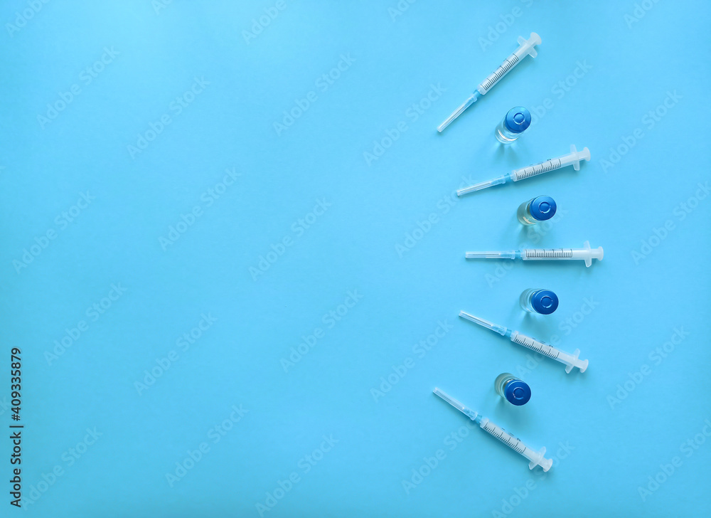 Virus covid-19. Vaccination and injections against the epidemic Stock ...