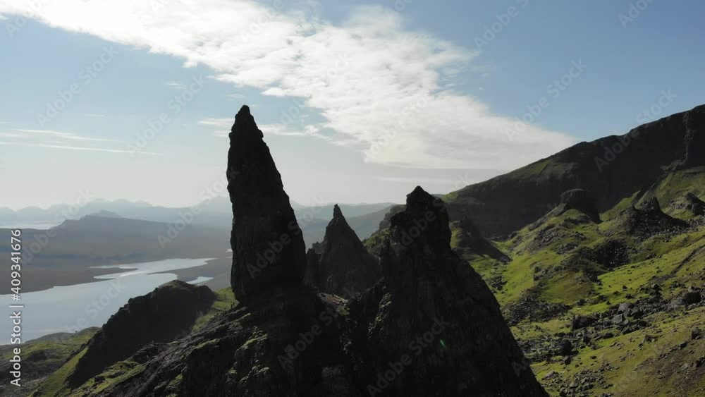 Rare footage of the Isle of Skye's geological treasure, the Old Man of ...