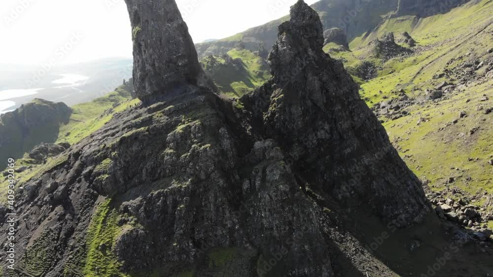Rare footage of the Isle of Skye's geological treasure, the Old Man of ...