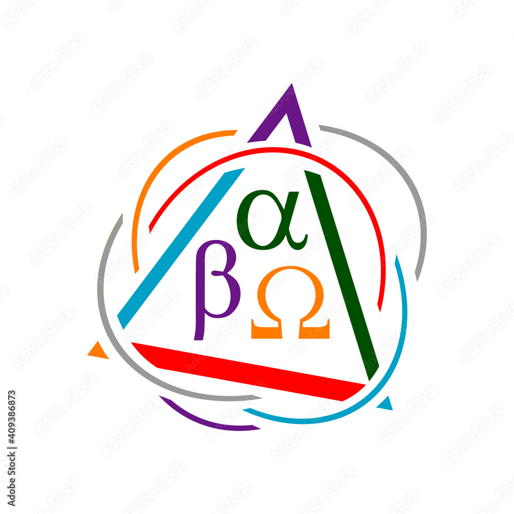 Alpha Beta Omega Logo Math Science Symbol Company Icon Design alpha-beta-omega-logo-math-science-symbol-company-icon-design