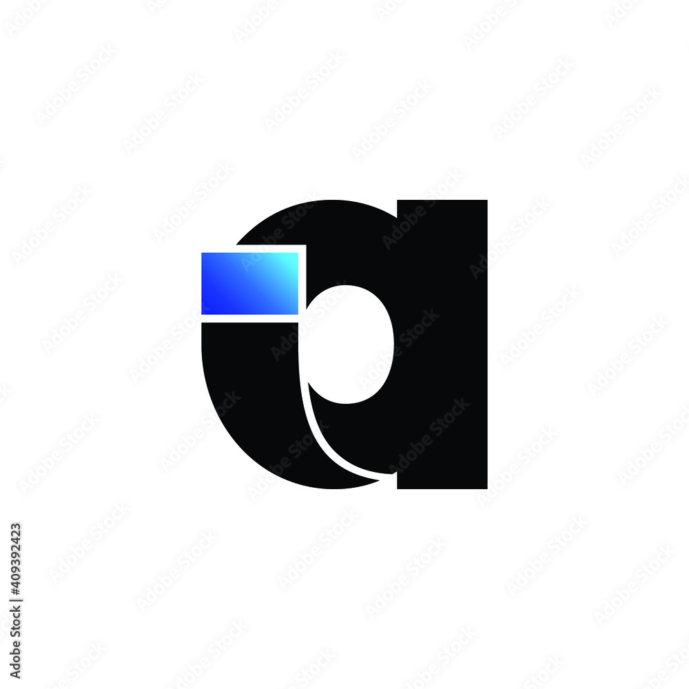 Letter IA simple logo design vector Stock Vector | Adobe Stock