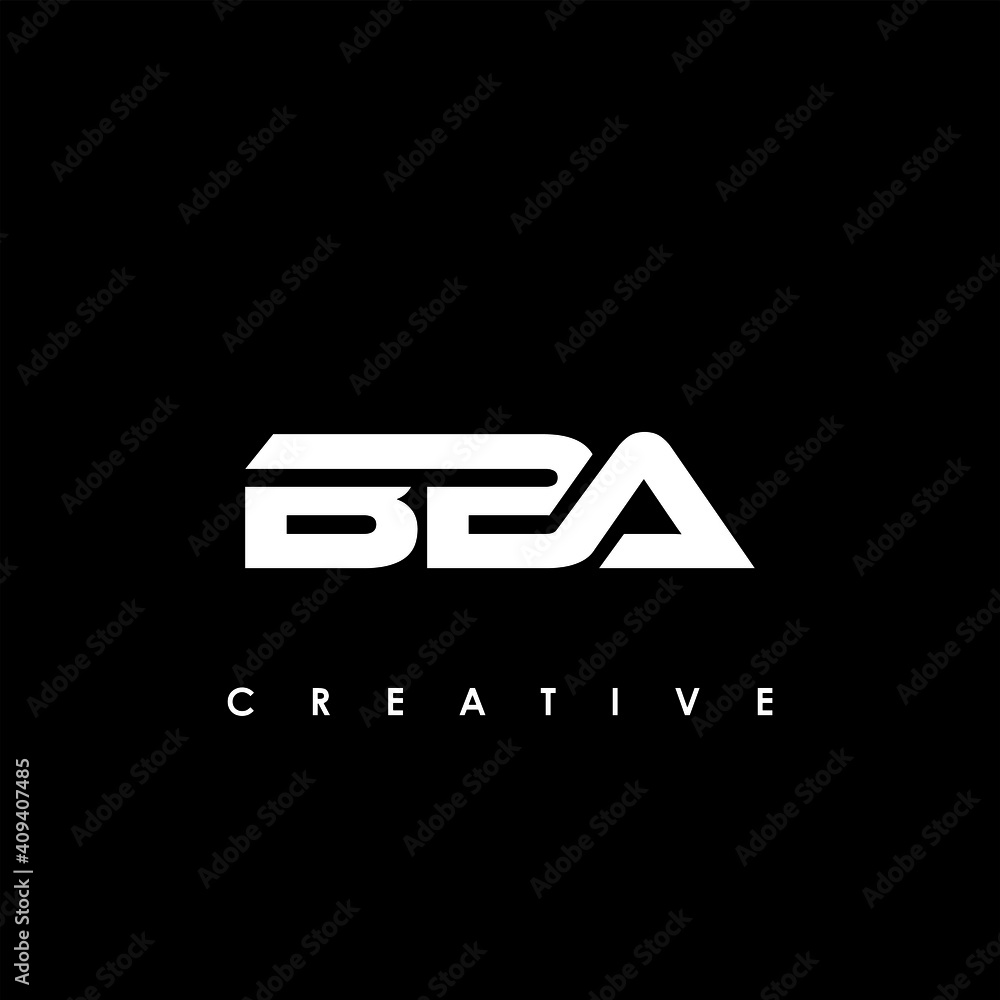 BBA Letter Initial Logo Design Template Vector Illustration Stock ...