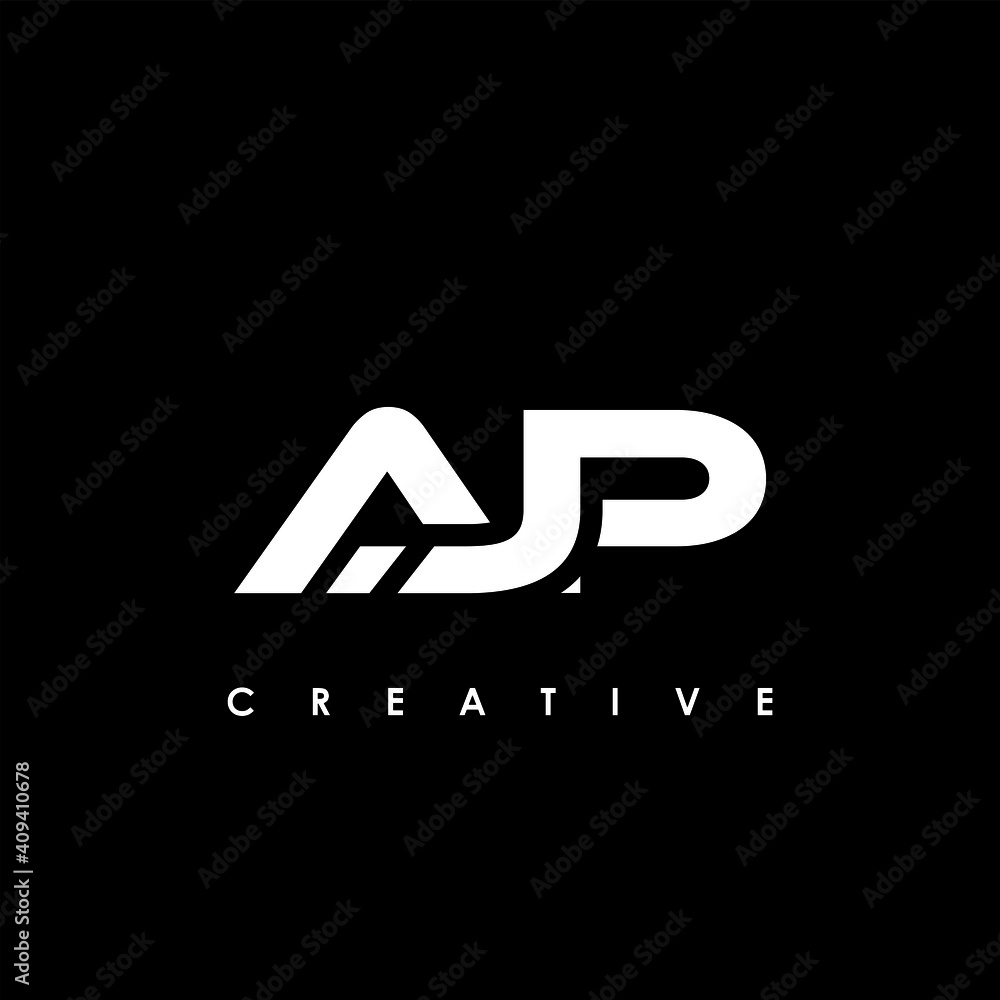 AJP Letter Initial Logo Design Template Vector Illustration Stock ...