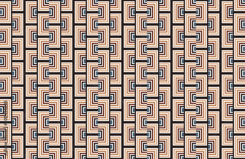 Rectangular seamless pattern with 3d color effect. Optical illusion ...