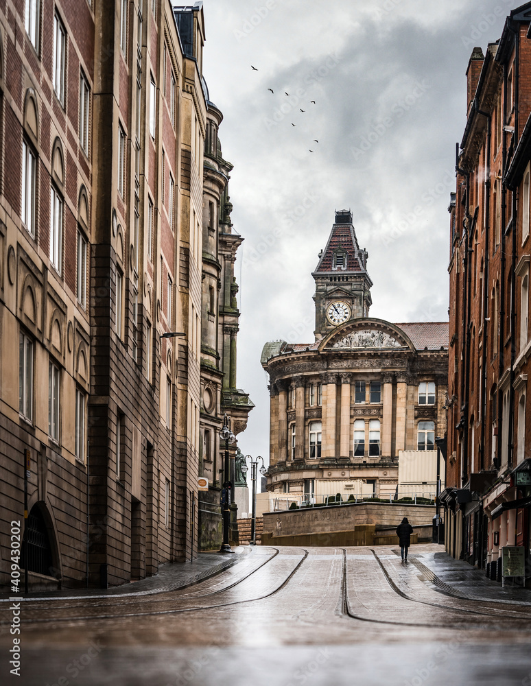 Birmingham UK city centre deserted streets during Covid-19 pandemic ...