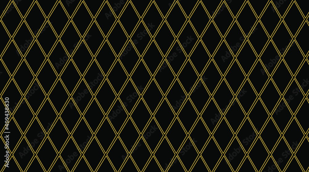 geometric luxury vector abstract diamond gold seamless pattern on black ...