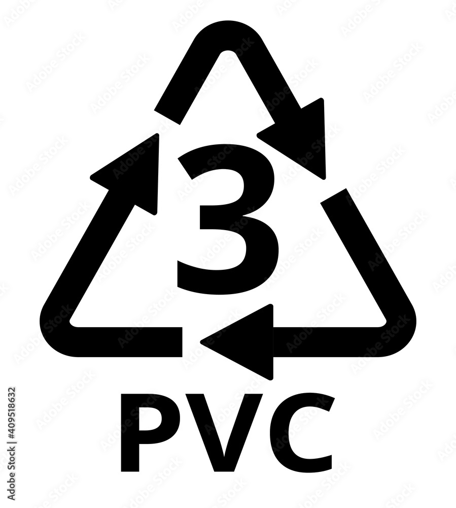PVC icon, Packaging Symbol piktogram Stock-Vektorgrafik | Adobe Stock