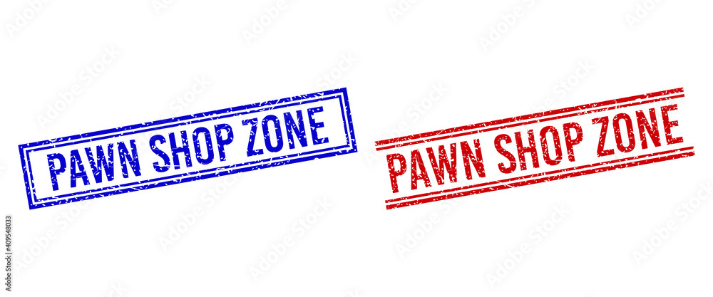 PAWN SHOP ZONE rubber overlays with distress texture. Vectors designed ...