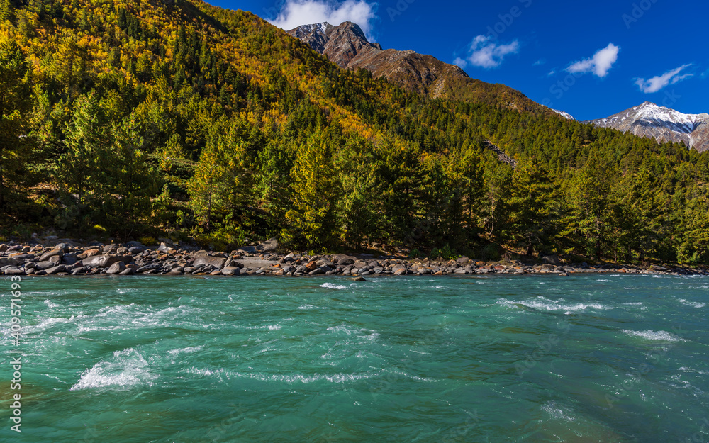 The balance between sediment in transport & deposits on river bed is ...