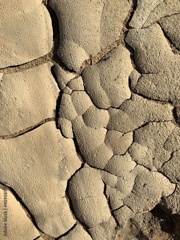 Sand drying up after desert rain natural sand mud drying up in the ...